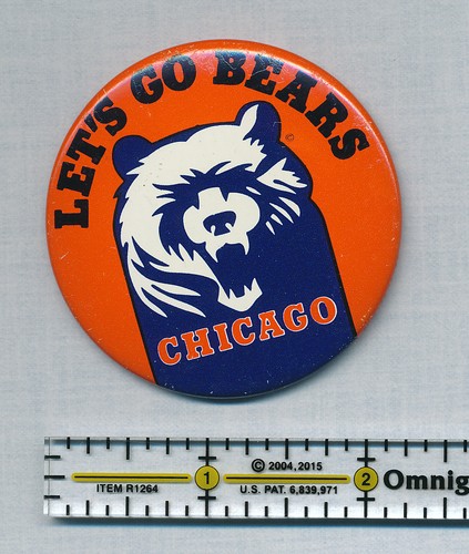 Let's Go Bears Chicago pinback button | eBay