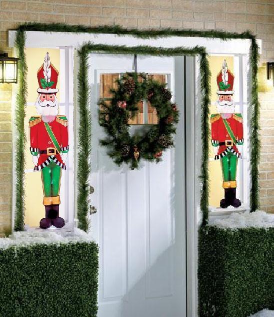 44" Lighted Santa Greeter Timer Controlled Christmas Door Wall ...
