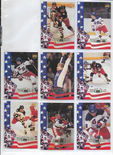 1980 Miracle on Ice "Gold Medal Set" SR 13 Loose Cards Lot + Jim Craig ...
