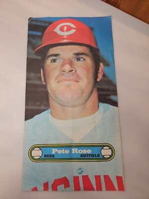 1972 Topps Posters Pete Rose #11 - Cincinnati Reds - SUPER RARE HOF AS ...