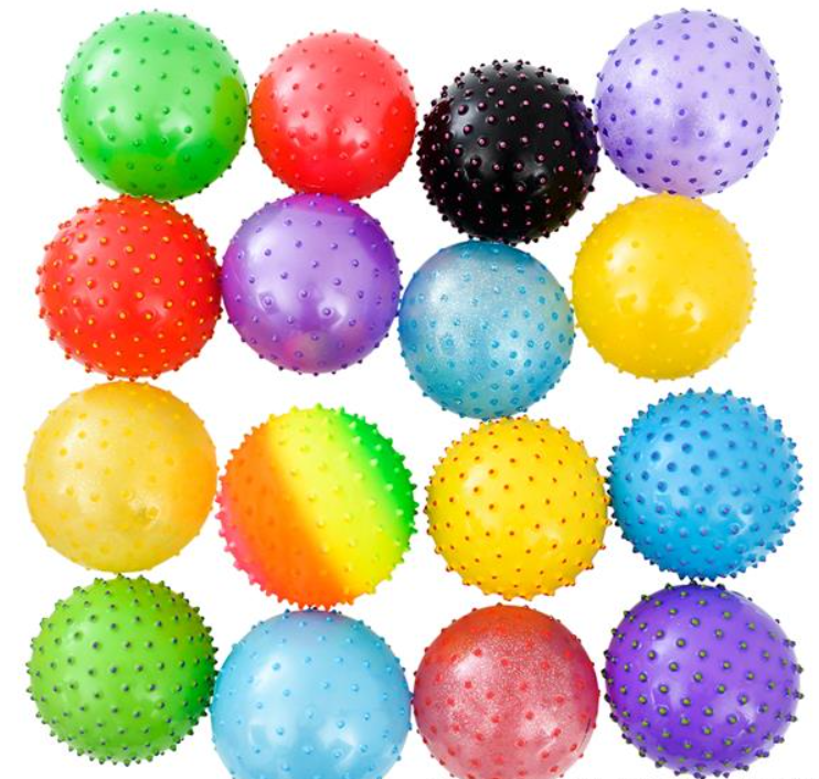 500 5" Knobby Balls Spiky Stress Sensory Inflatable Bounce Less than ...