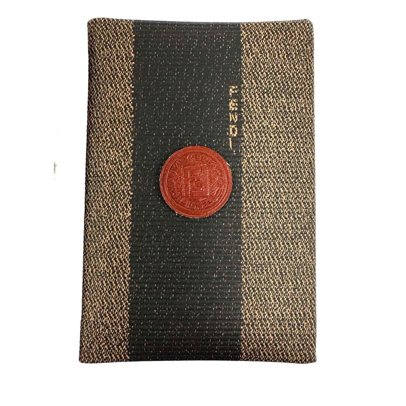 RARE VTG Authentic FENDI Address Book Pequin Stripe New In Original Box ...