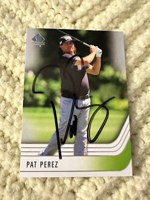 Pat Perez Signed Pga Tour Golf Card Autographed | eBay
