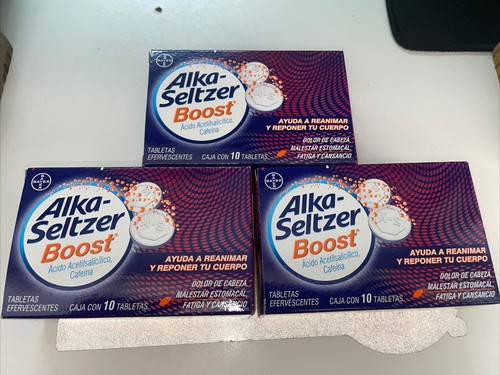 Buy 3 Pack Alka-Seltzer BOOST 30 TABS T Ayuda a reanimar & reponer tu ...