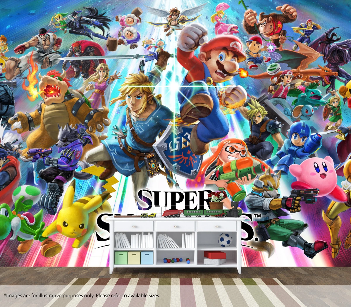 Super Smash Bros 4 Logo Wallpaper