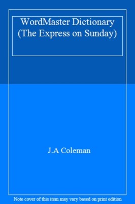 WordMaster Dictionary (The Express on Sunday) By J.A Coleman | eBay ...