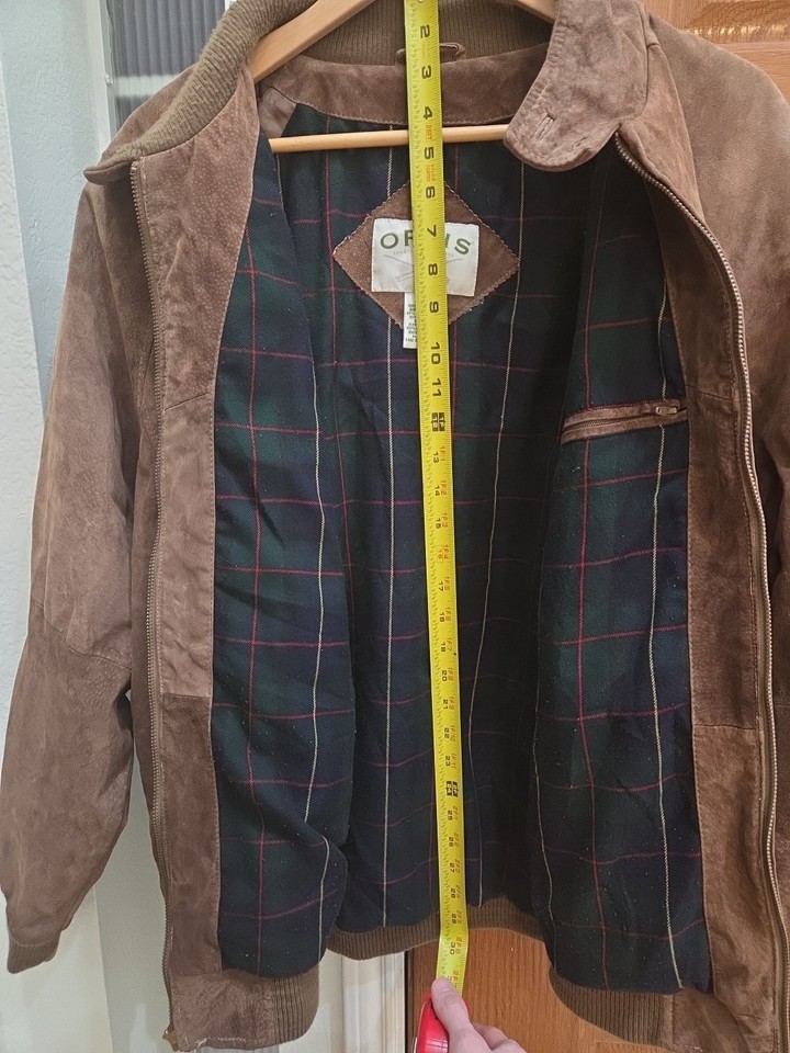 Men’s Vtg ORVIS Sporting Traditions LEATHER Jacket Coat sz X-Large RN ...