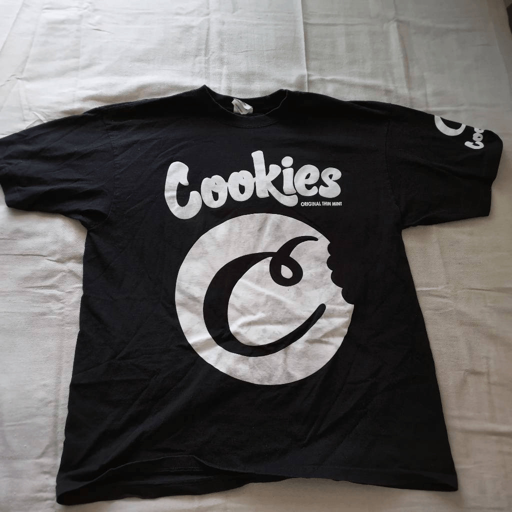 Shaka Cookies Original Thin Mint logo graphic t shirt… - Gem