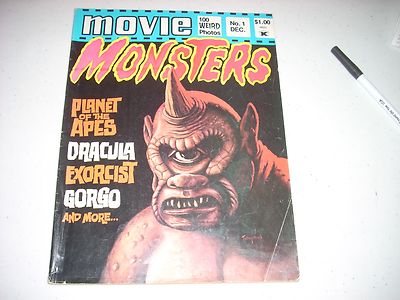 Movie Monsters Magazine No. 1 December 1974 good condition Star Trek ...