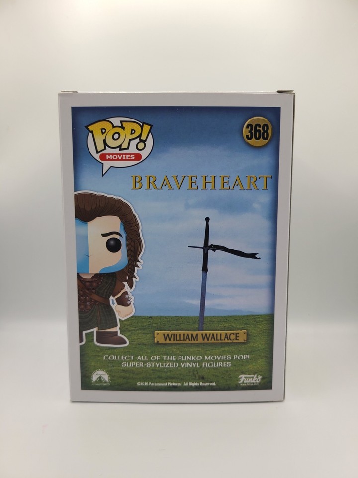 Funko Pop! Movies Braveheart William Wallace Signed Mel Gibson COA #368 ...
