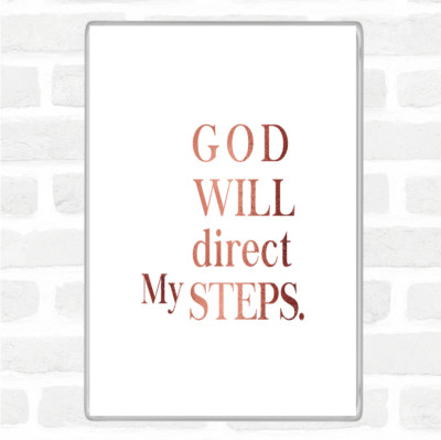 Direct My Steps Quote Jumbo Fridge Magnet | eBay UK