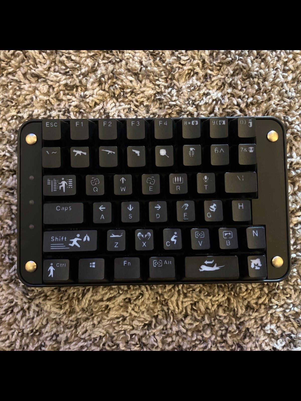 Koolertron Keyboard FPS, Cherry MX Red, MWII, PUBG, Mechanical, Half ...