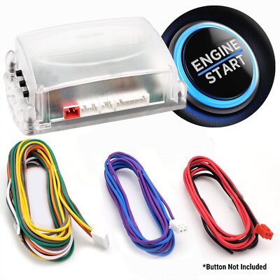 Keyed Engine Ignition to Push Button Start kit - 12V Keyless Car ...