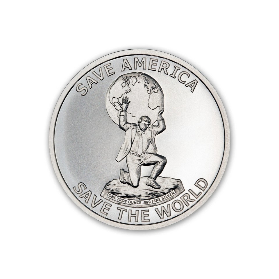 TRUMP - ORANGE MAN GOOD - OMG - Save America 1 oz .999 Fine Silver IN ...