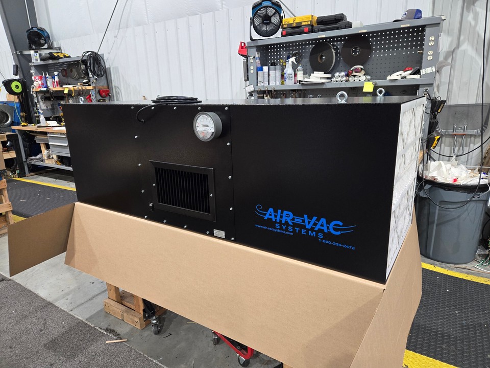 AIR-VAC SYSTEMS Air Cleaner, Filtration removes Welding smoke, oil mist ...