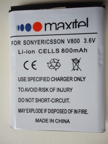 SONY ERICSSON-V800-T700-V640i-W890-W205-W300-W302-W100 BATTERY-BST-33 ...