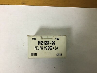New Qty (90) 6-32 X 1/4" Long Stainless Phillips Pan Head Screws ...