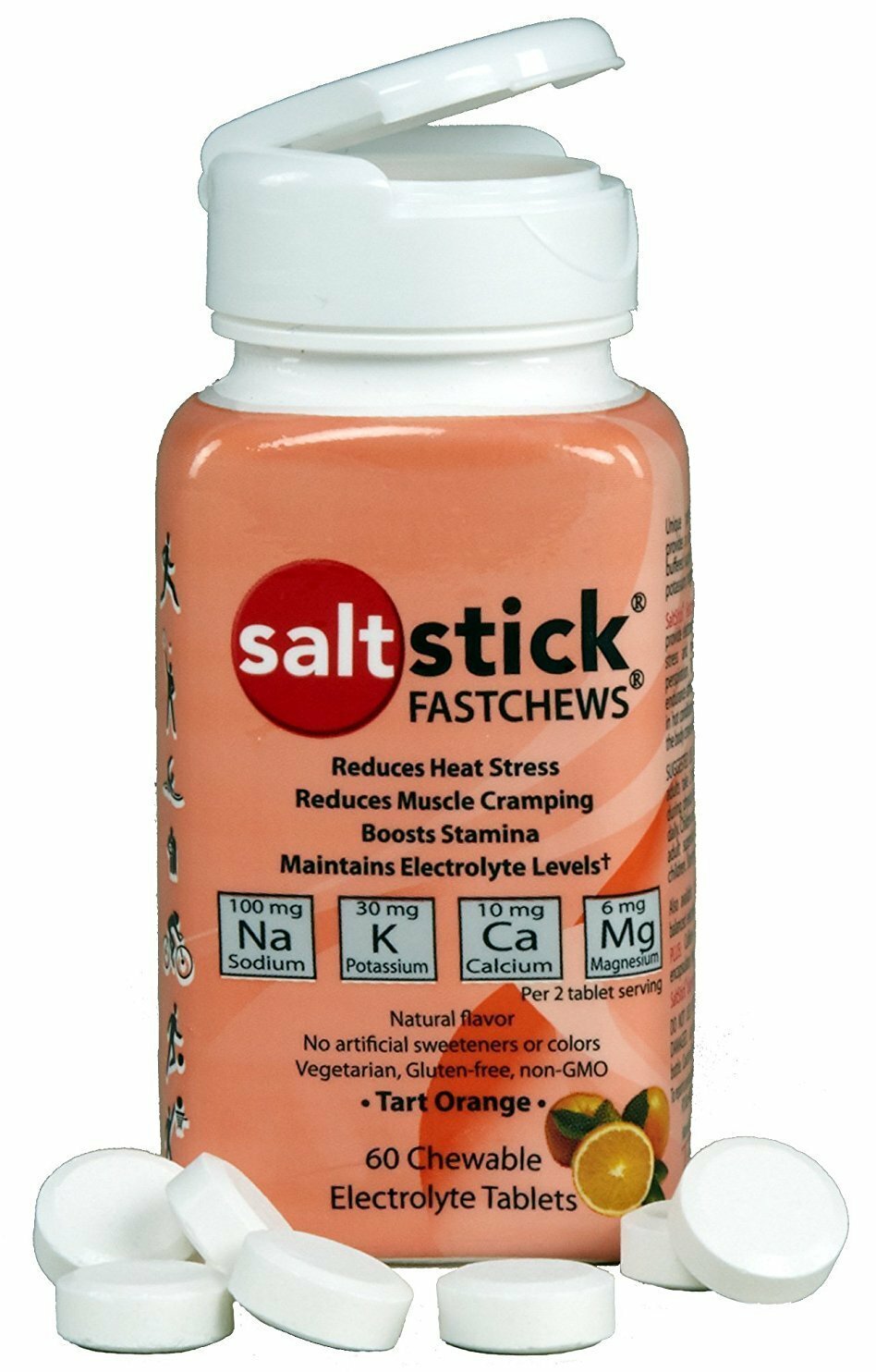 SaltStick FASTCHEWS® Variety 2-Pack - 60 Count Bottles with free Race ...
