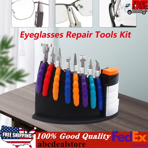 Optician Optical Tools Kit Eyeglasses Repair 6 Pcs Screwdrivers 8Pcs ...
