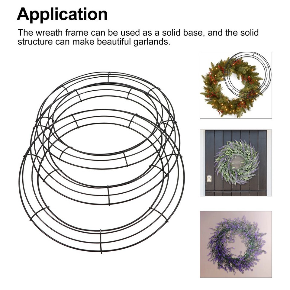 3pcs DIY Wreath Frame Decor Loop Flower Hanging Loop DIY Decor for Home ...