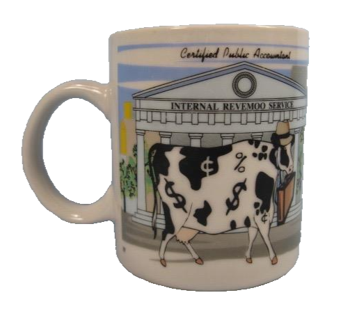 Cowreer Cows Mug Decorative Collectible Cow Coffee Public Accountant ...