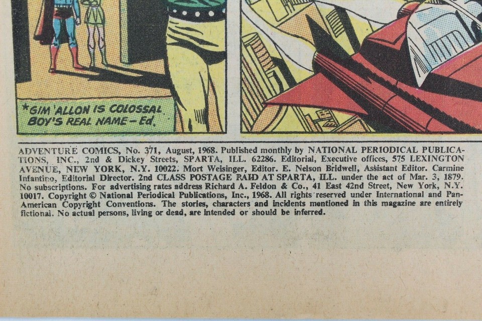 Adventure Comics 12 Cent No. 371 | eBay