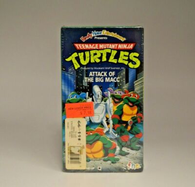Teenage Mutant Ninja Turtles fhe Cartoon Attack of The Big Macc VHS ...