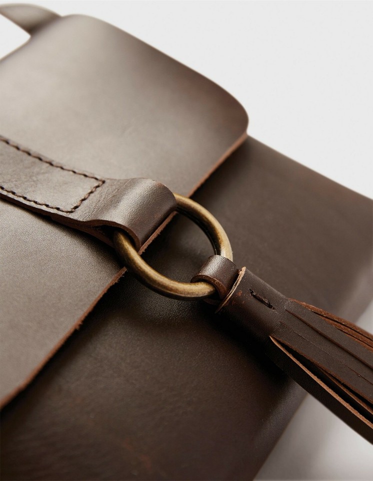 ACROSS BODY SHOULDER BAG GENUINE DARK BROWN LEATHER FAT FACE HARPER NEW ...