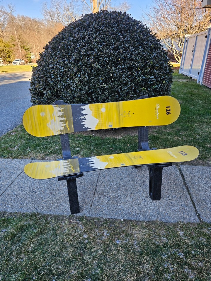 Burton Snow Board Bench made w/ real Burton Snow Boards & Recycled ...