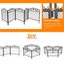 Taller Thicken Iron Garden Fence Panels Heavy Duty Veggie Flower Beds ...