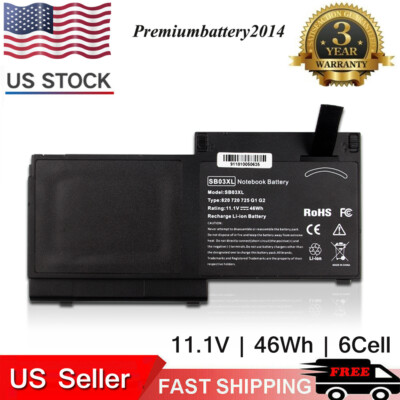 SB03XL Battery for HP Elitebook 720 G1 G2 725 820 717378-001 716726-421 ...