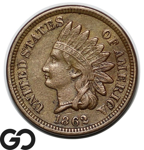 1862 Indian Head Cent Penny, Civil War Date | eBay