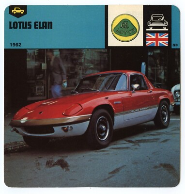 Lotus Elan - GT / Production Car Edito Service SA Auto Rally Card | eBay
