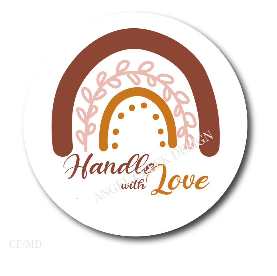 BOHO Rainbow Handle With Love Happy Mail Scrapbook Stickers Envelope ...