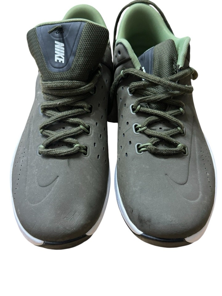 Nike Lunar HYPERREV Low Ext Mens Basketball Shoes Dark Green White ...