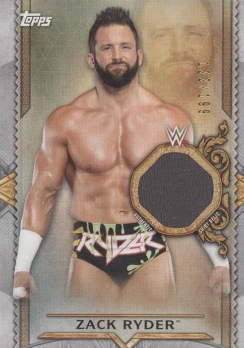 2020 Topps WWE Road to Wrestlemania - Shirt Relics Zack Ryder #SR-ZR ...