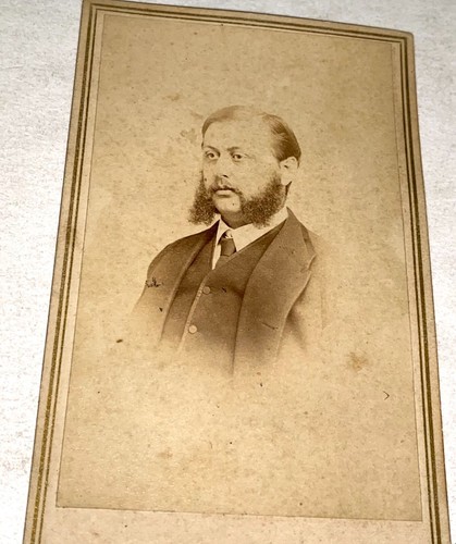 Rare Antique American Civil War Era Man, Mutton Chops! Mathew Brady CDV ...