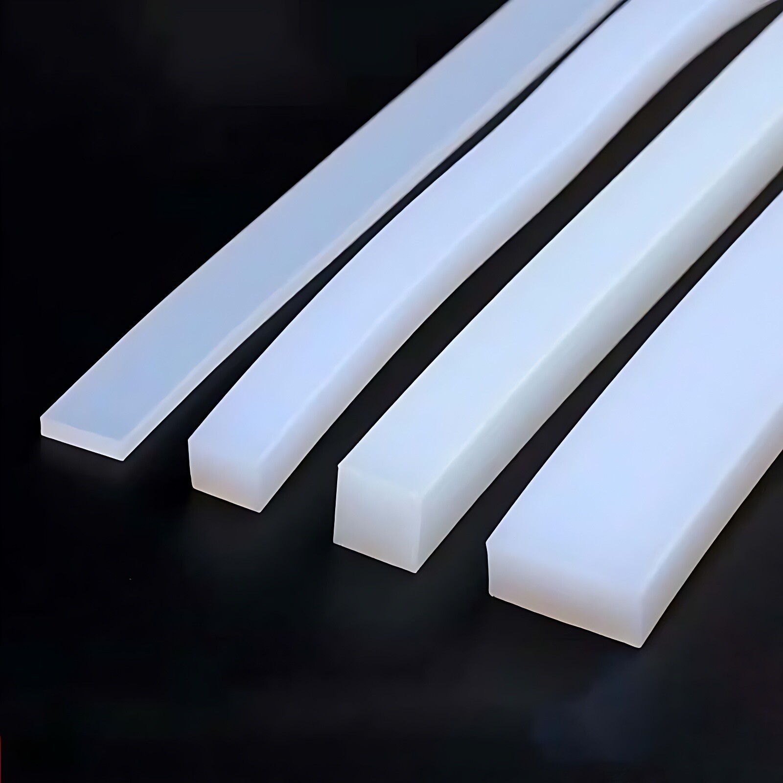 Square Silicone Strip Food Safe High Temperature Silicone Rubber Strip ...