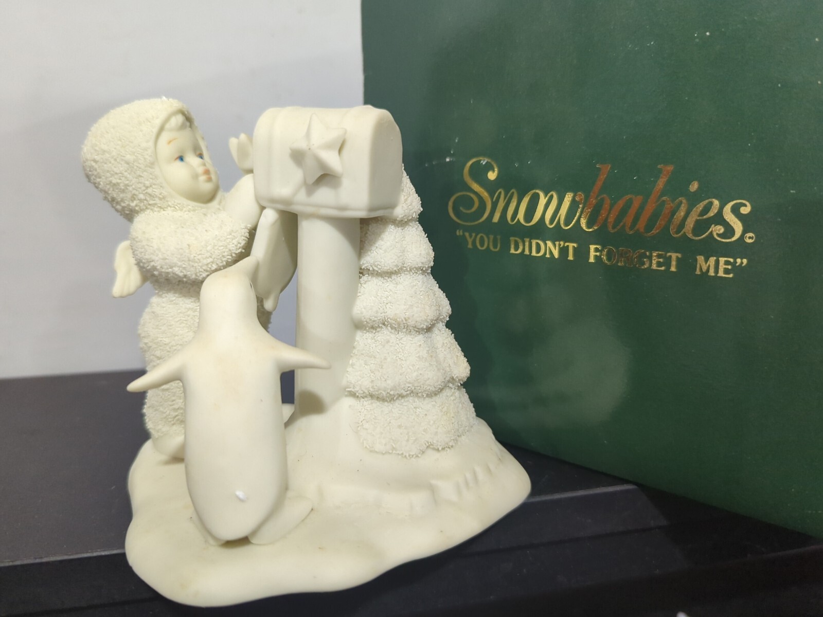 Snowbabies "You Didn't Forget Me" Porcelain Mailbox Penguin Figurine | eBay