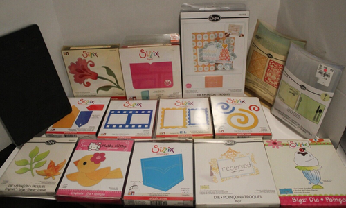 Lot of 15 Sizzix Bigz & Large Dies, & Embossing Folders | eBay
