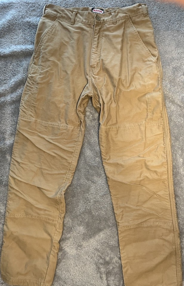 Sliders Pants Men 32 Khaki With Kevlar Reinforced Motorcycle Riding ...