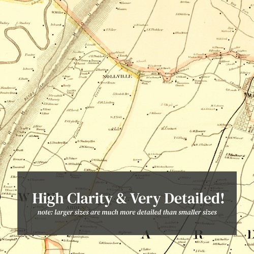 Old Map of Berkeley County, WV 1894 - Vintage West Virginia | eBay