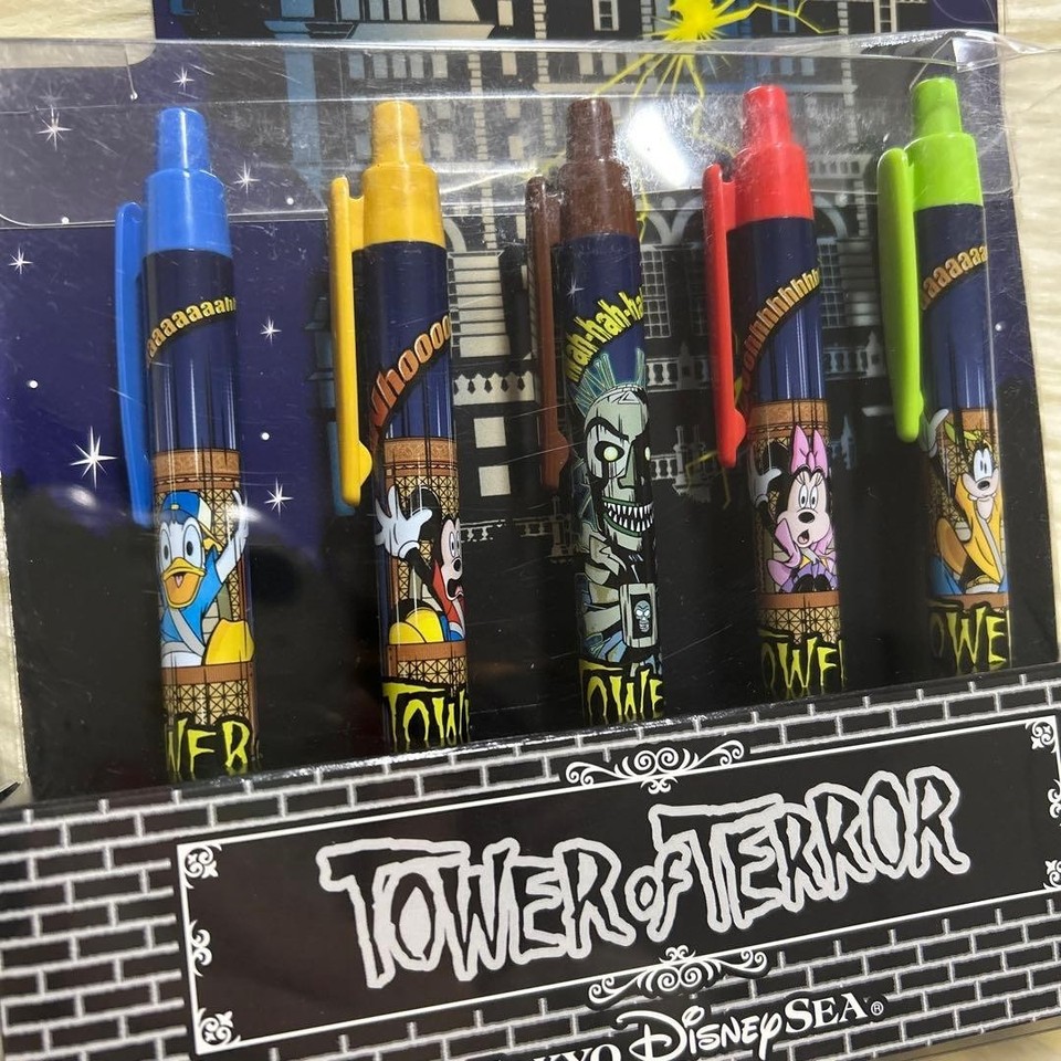 Disney Tower of Terror Ballpoint Pen Set New Stationery Gift | eBay ...