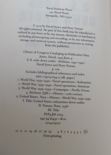 U. S. Subs down Under : Brisbane 1942-1945 by Peter Nunan and David ...