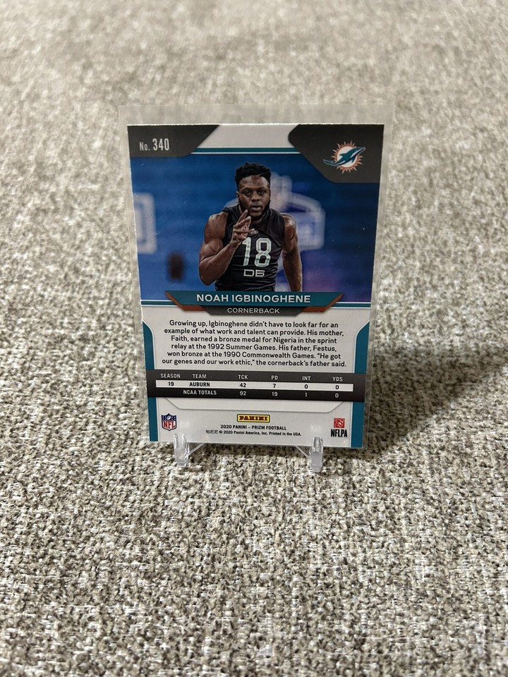 2020 Panini Prizm Football #340 Noah Igbinoghene ROOKIE CARD RC | eBay