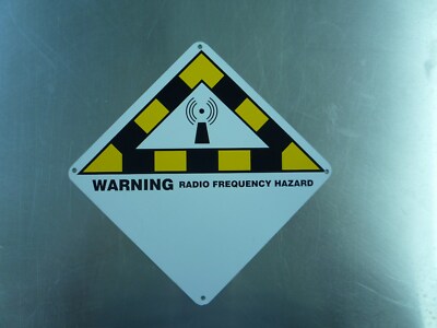 7" X 7" RADIO FREQUENCY HAZARD WARNING SIGN ALUMINUM (FC1) | eBay