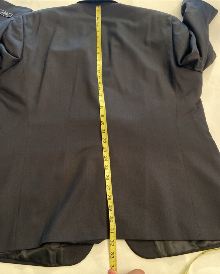NEW! CHAPS Mens Navy Blazer Sport Coat Casual Jacket Size 48R Wool Suit ...