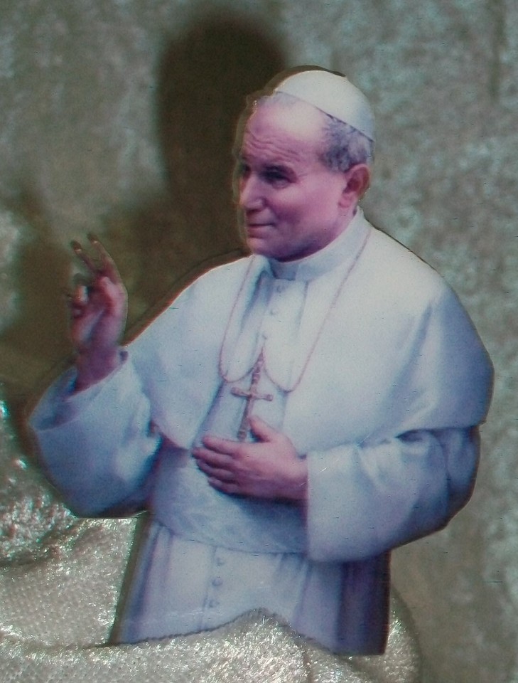Vintage Catholic Pope John Paul II Peace V Sign Hand Gesture ...