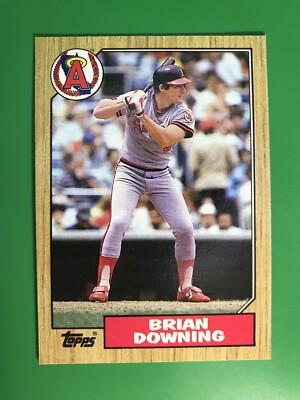 1987 Topps Brian Downing #782 California Angels | eBay