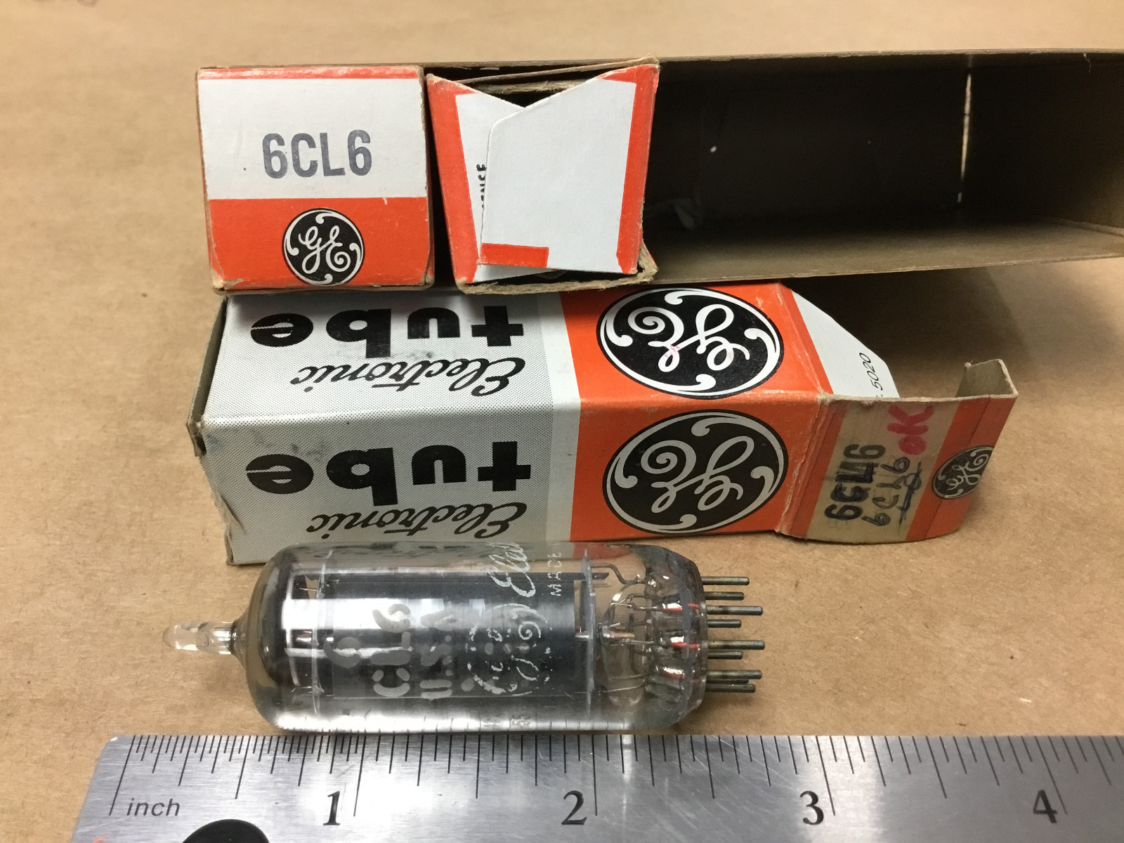 3 PC GENERAL ELECTRIC 6CL6 ELECTRON TUBE | eBay